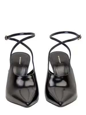 Givenchy Calf Leather Slingback Décolleté Pump - Black