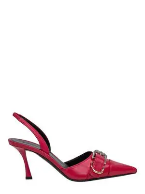 Givenchy GIVENCHY Calf Leather Slingback Pumps Red