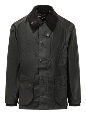 BARBOUR BARBOUR Waxed Cotton Jacket With Velvet Collar