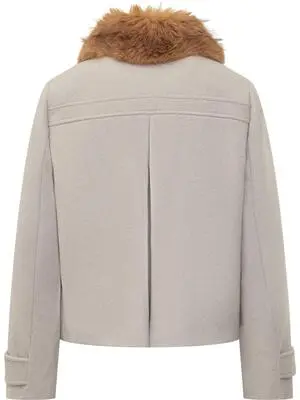 Ba&sh Mini Jacket With Neck - Ecru