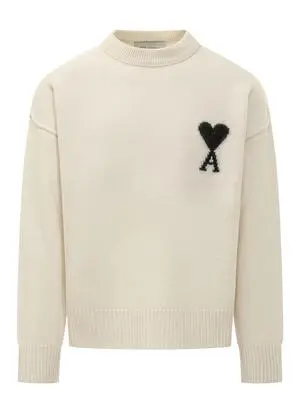 AMI AMI Co-Heart Crewneck Sweater