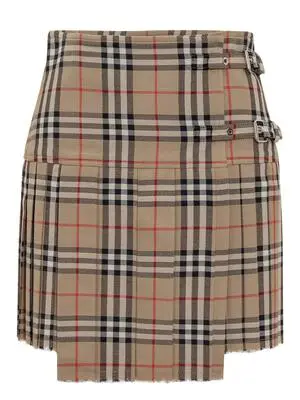BURBERRY BURBERRY Check Mini Skirt