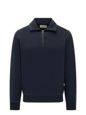 BL'KER BL'KER Mini Zip Neck Sweatshirt Navy