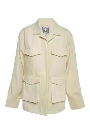 TOTEME Gabardine Utility Jacket - Neutrals