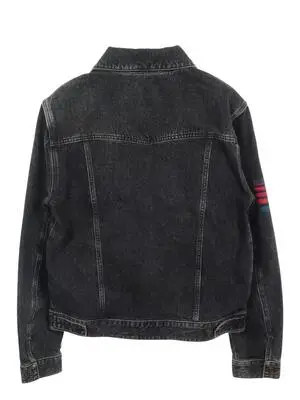 SAINT LAURENT SAINT LAURENT Logo-Print Denim Jacket