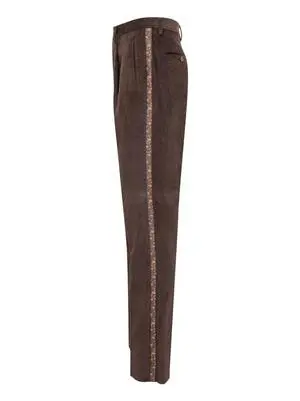 Etro Tailored Fit Trousers - Marrone