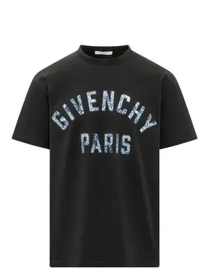 Givenchy GIVENCHY Logo T-Shirt Black/blue