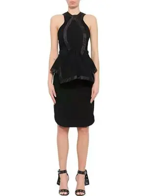 GIVENCHY Podium Satin-trim Midi Dress