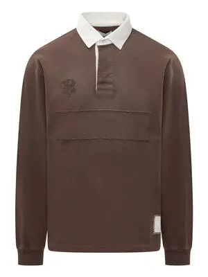 WOC Mini Polo With Front Insert - Brown