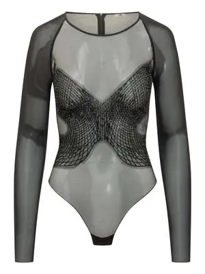 ELISABETTA FRANCHI ELISABETTA FRANCHI Embroidered Long Sleeve Top