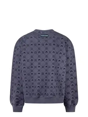 MARINE SERRE Marine Serre All-Over Logo Printed Sweatshirt