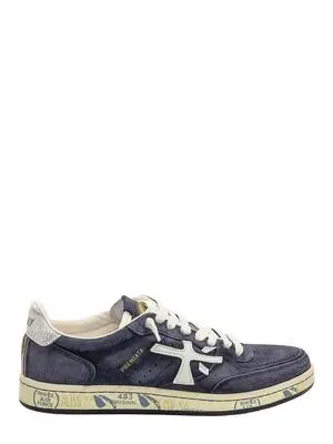Premiata Low-top Suede Sneaker - Blu