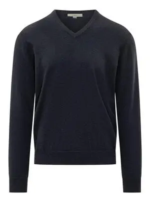 Malo V-neck Pullover Sweater - Blu