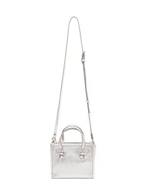 GIANNI CHIARINI GIANNI CHIARINI Mini Chic Handbag With Double Handles And Knotted Details Silver