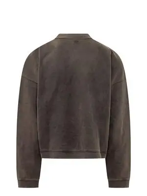REPRESENT Oversized Giro Neck Sweatshirt - Coffee