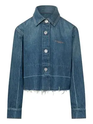 Givenchy Raw Edge Shirt - Medium Blue