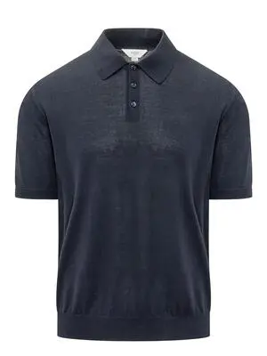 Malo Basic Mini Polo Shirt - Blu