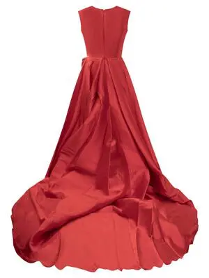 Solace London Satin Gown Dress - Red