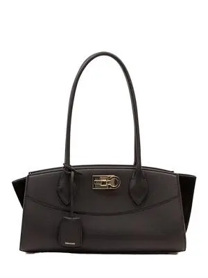 FERRAGAMO Salvatore Ferragamo ST Soft EW Handbag Nero