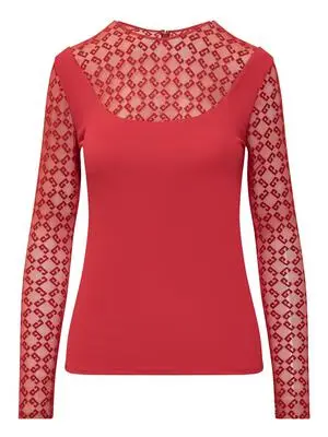 GIVENCHY GIVENCHY Graphic Printed Long Sleeve Top
