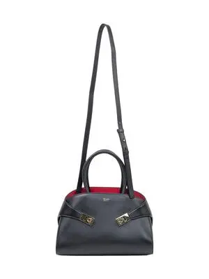 FERRAGAMO FERRAGAMO Hug Design Mini Handbag Nero