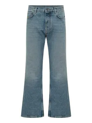 Off-White OFF-WHITE Half Arrow Slim Fit Jeans Light Medium Blue