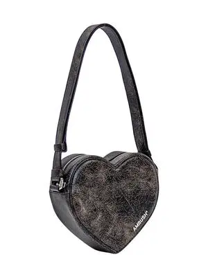 AMBUSH Heart-shaped Mini Shoulder Bag - Black