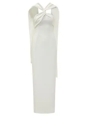Solace London Chic Longline Suit Dress - Cream