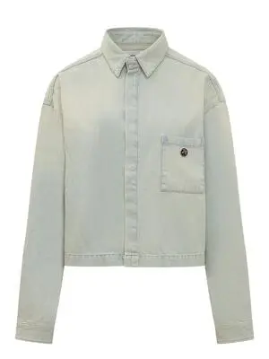 AMBUSH Logo Print Shirt - Light Blue