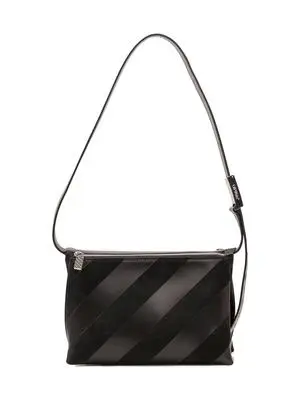Off-White Mini Diagonal Design Handbag - Black