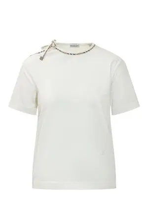 Burberry Frankie Bow T-shirt - Chalk