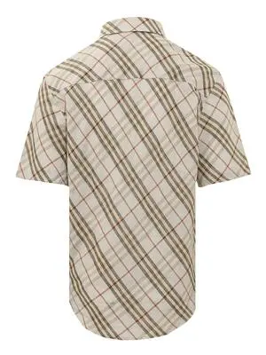 BURBERRY Burberry Short-Sleeve Checked Shirt