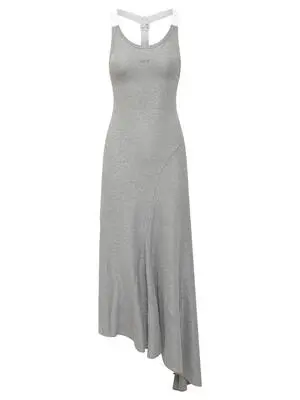Off-White Sleek Suit Mini Dress - Silver-silver
