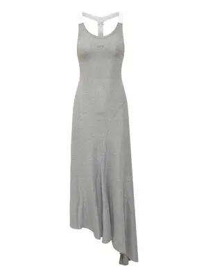 Off-White Sleek Suit Mini Dress - Silver-silver