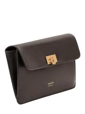 FERRAGAMO Ferragamo Mini Harleth Estane Handbag Nero
