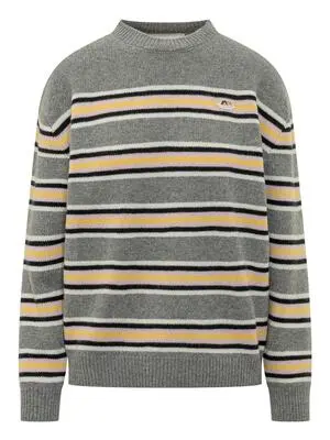 Fiorucci Angel Patch Sweater - Grey