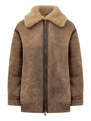 SALVATORE SANTORO Leather Jacket - Camel