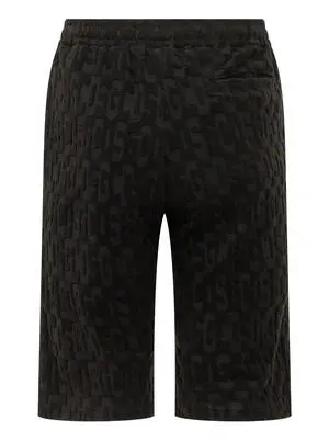 Gcds Monogram Bermuda Shorts - Black