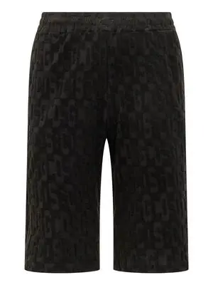 Gcds Monogram Bermuda Shorts - Black