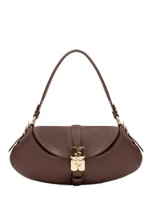 GANNI B-kat Shoulder Bag - Chicory Coffee