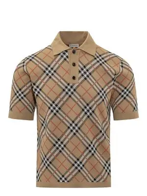 Burberry BURBERRY Marlow Check Polo Sand Ip Check