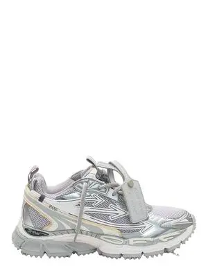Off-White W-ow Be Right Back Sneakers - Grey Silver