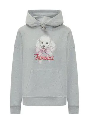 Fiorucci FIORUCCI Graphic Hooded Sweatshirt Grey