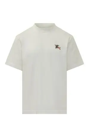 Burberry Seth Tfg Ekd T-shirt - Chalk