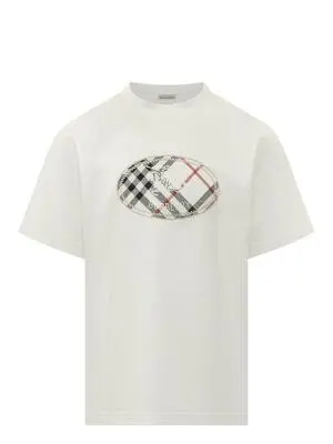 Burberry Burberry Ovale Check T-shirt Chalk