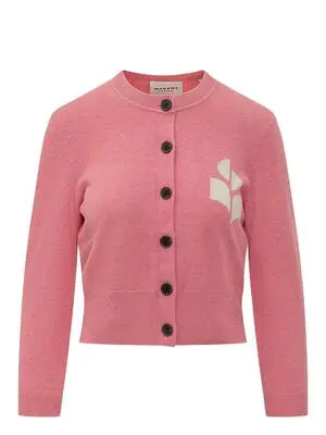 MARANT ETOILE Mini Knit Cardigan - Bubblegum