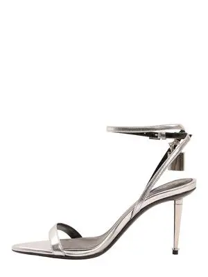 TOM FORD Pointed Toe Naked Sandal - Silver