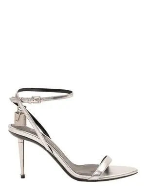 TOM FORD Leather Sandals - Silver