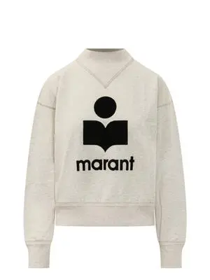 MARANT ETOILE Moby-gz Crewneck Sweatshirt - Ecru