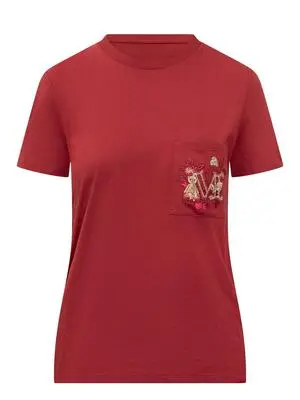 Max Mara MAX MARA Logo T-Shirt Rosso